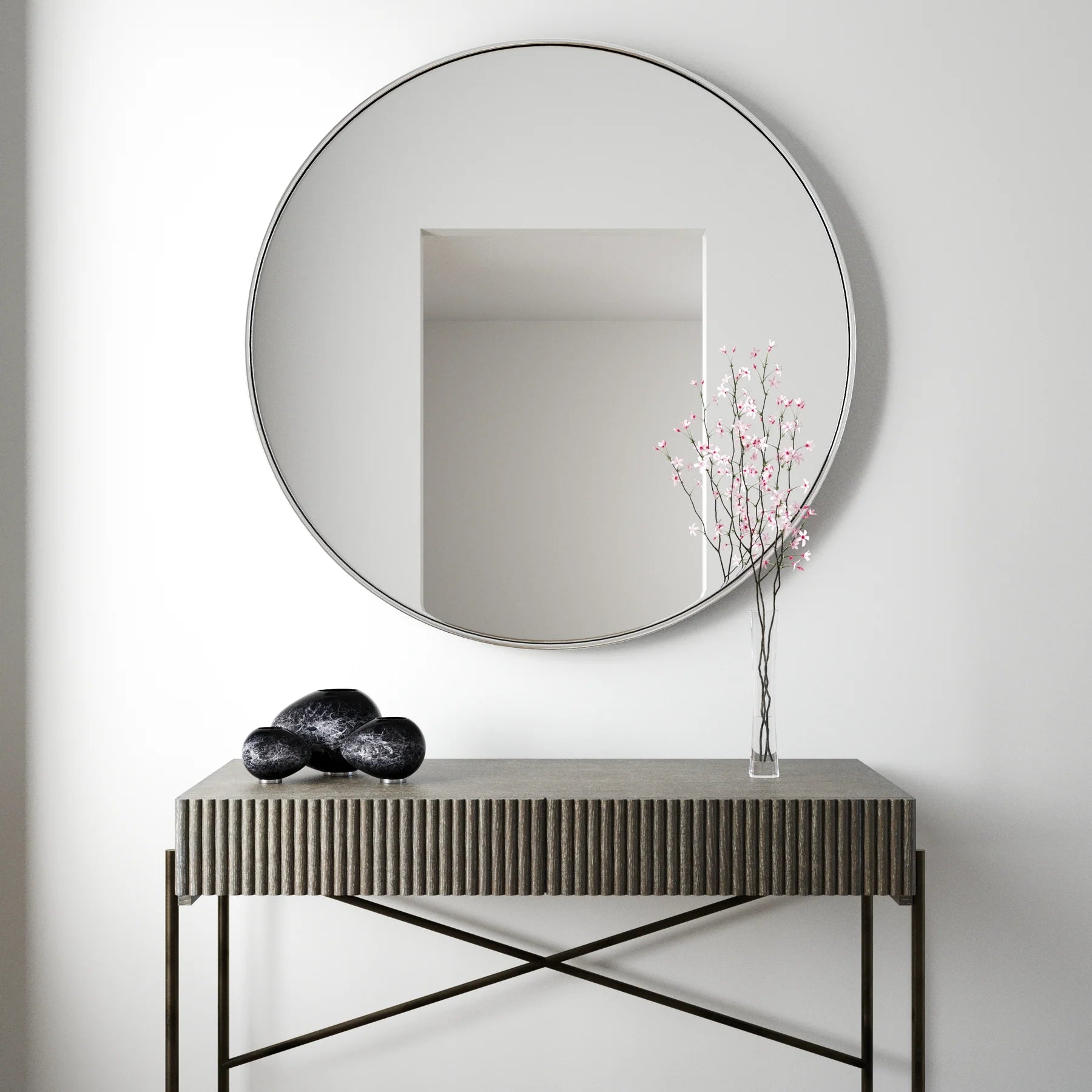 Novaria Mirror Silver – Roots Furniture