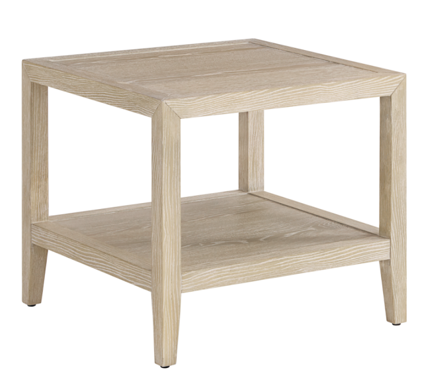 Whitewashed Oak Wood SideTable – Roots Furniture